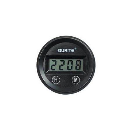 12/24V Illuminated Digital Clock - 52mm