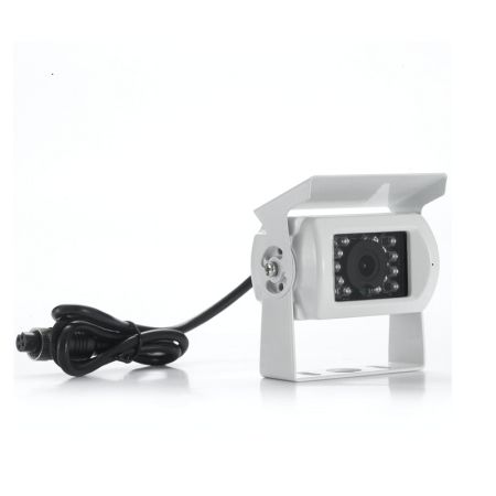 CCTV Camera Infra-red Colour with Sound |MIRROR Image - Pearl White
