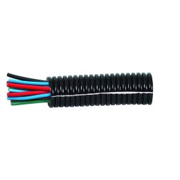 Black Nylon Convoluted Split Tubing - Convoluted Tubing and Connectors ...