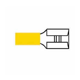 Yellow Pre-Insulated Push-On Terminals - 9.50mm