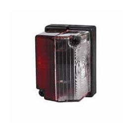 Clear/Red Side Marker Lamp