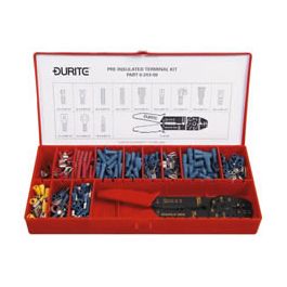 Pre-Insulated Terminal Kit and Tool in Sectionalised Plastic Box