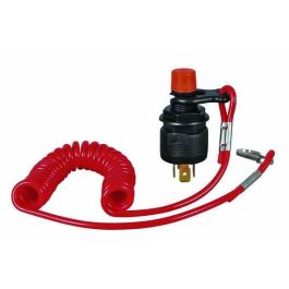 Marine Emergency Cut-Off Switch with Lanyard and Knob - 15A 12V